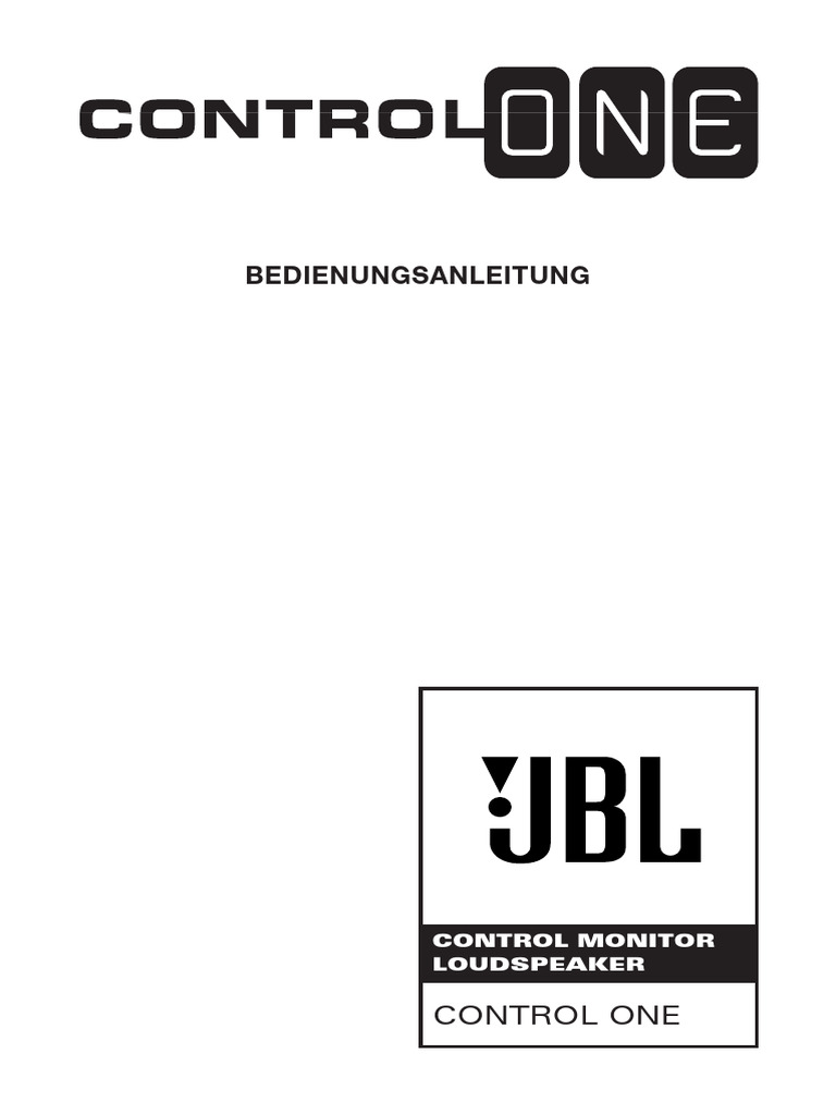 JBL Control1 Monitorboxen | PDF