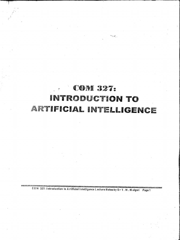 Artificial Intelligence | PDF