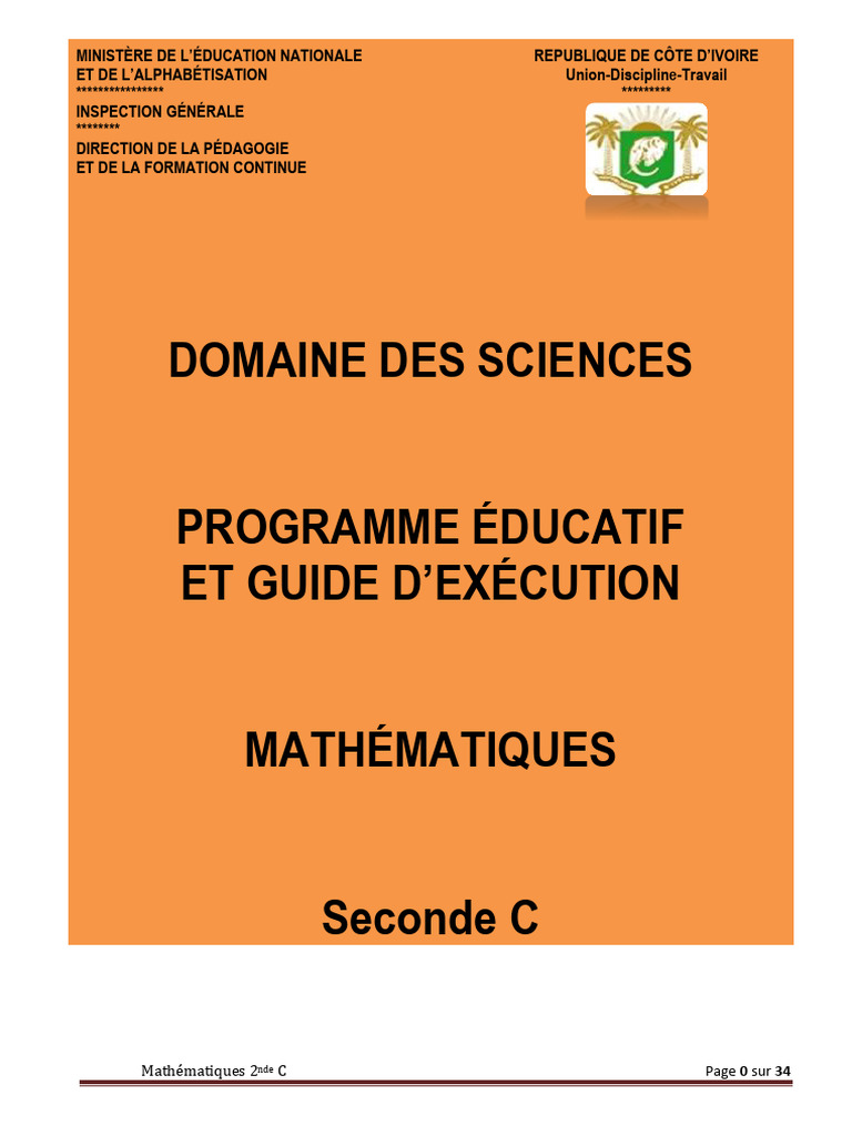 06.prog Educt Maths 2C CND 0923 | PDF