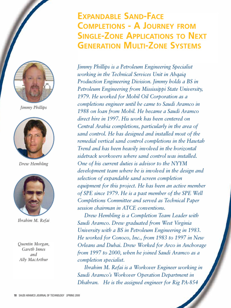 Expandable Sand Screens | PDF | Petroleum Reservoir