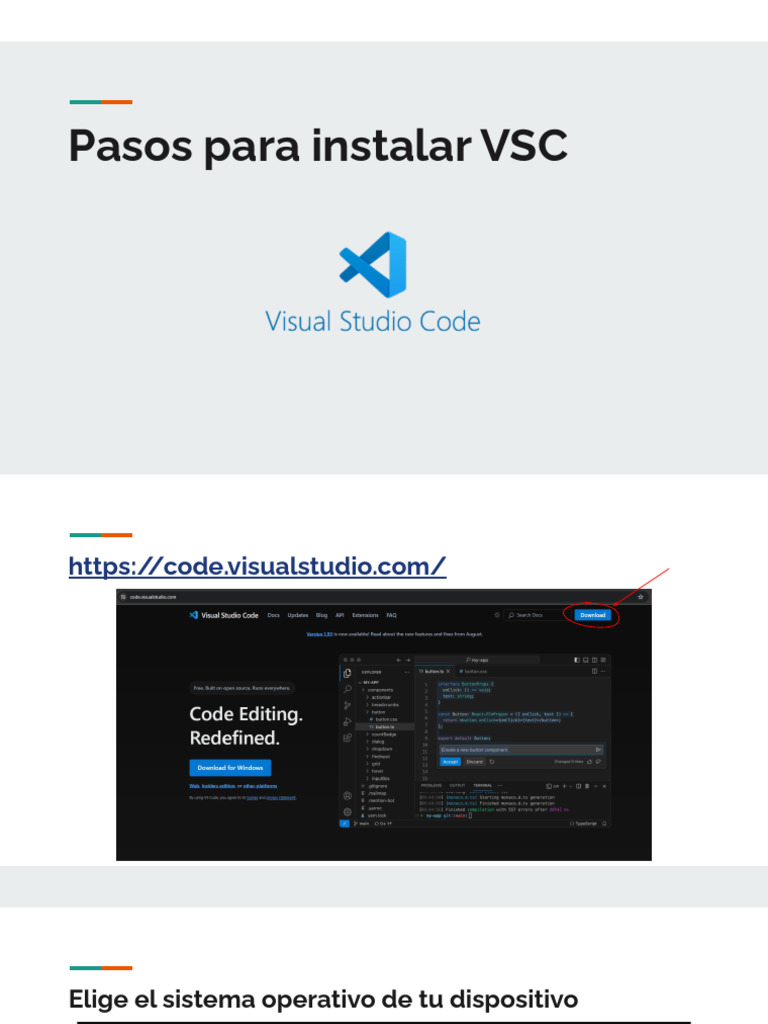 Pasos para instalar VSC | PDF
