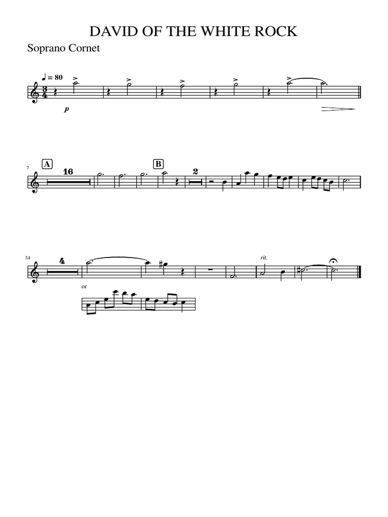 David of the White Rock - Parts | PDF