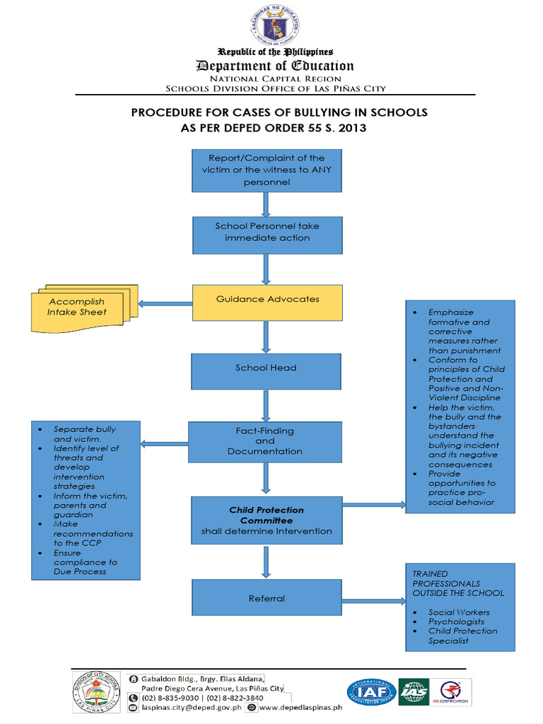 FLOWCHART - Las-Pinas Bullying | PDF