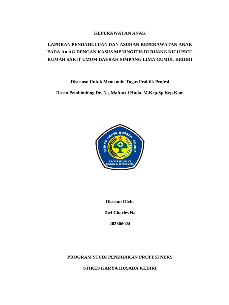 Charles Askp Miningitis SLG Minggu Ke 2 | PDF