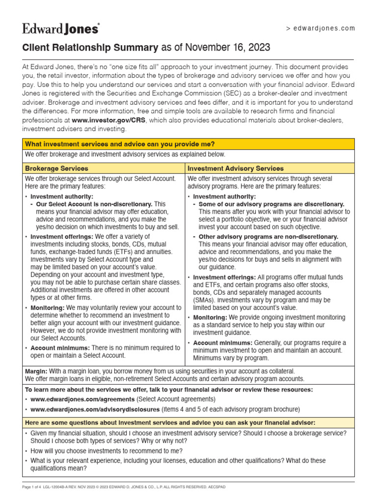 Client Relationship Summary | PDF