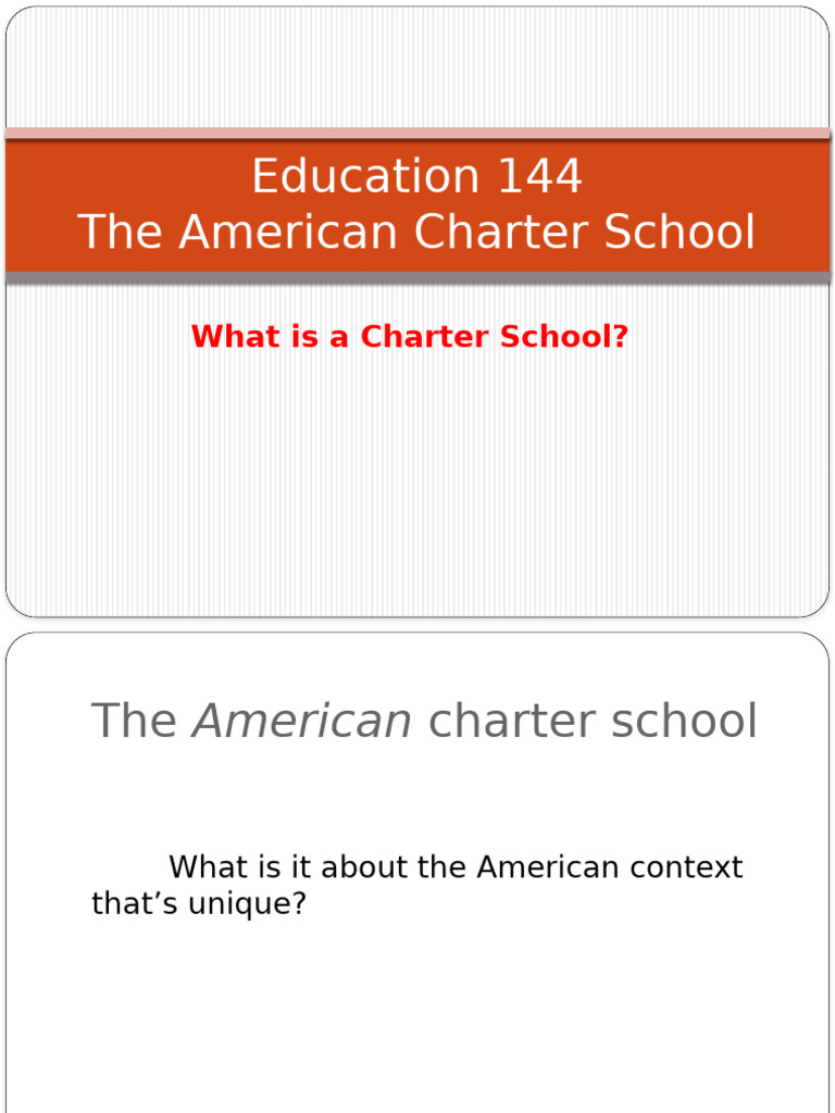 Educ - 144 - What Is A Charter School | PDF
