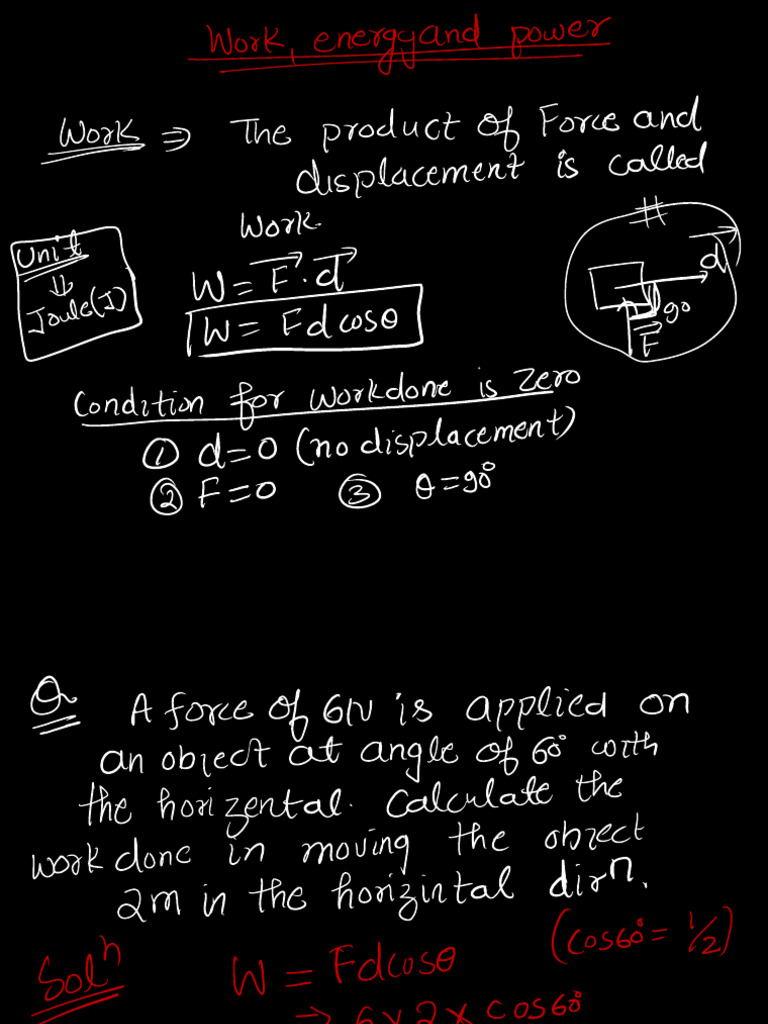 Work Energy and Power Lec 1 | PDF