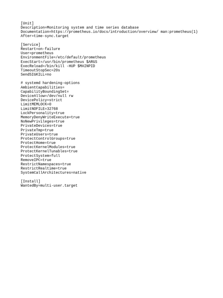 Prometheus.service | PDF