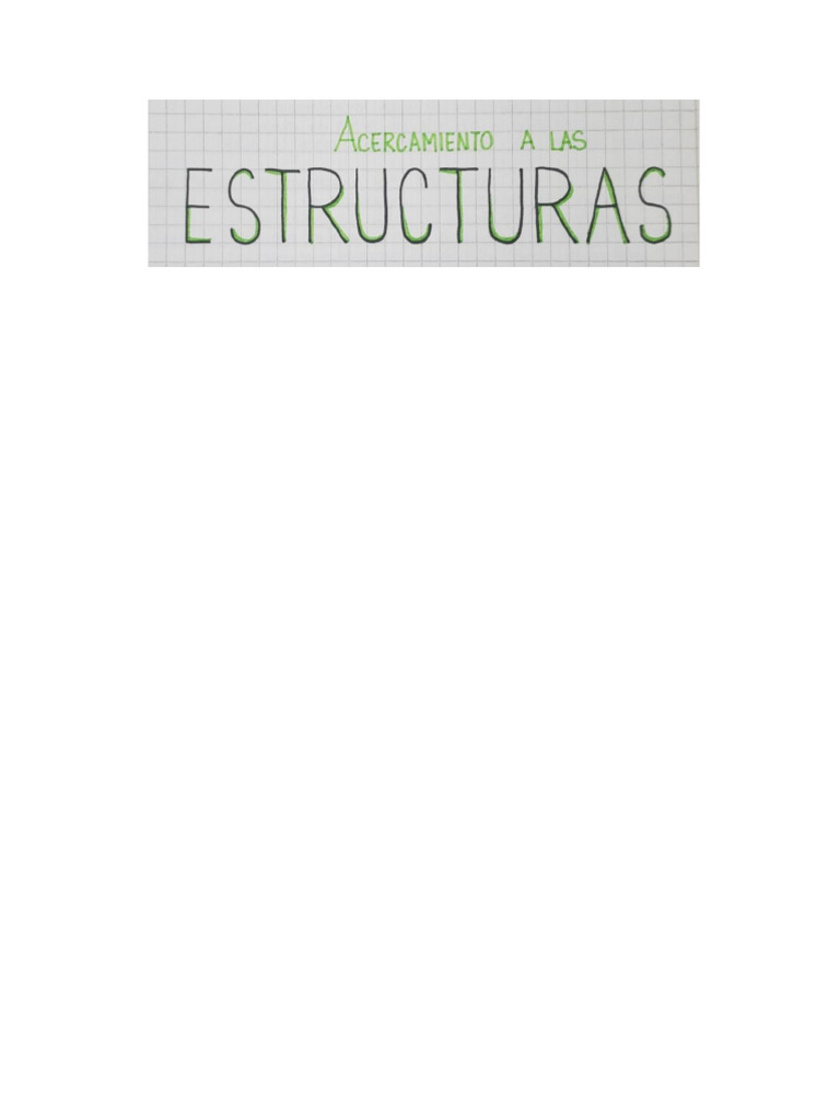 Resumen. Acercamiento A Las Estructuras | PDF