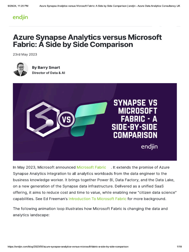 synapse vs fabric | PDF