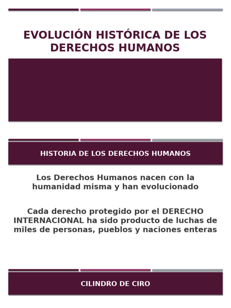 Evolución Histórica y Definición de Los Derechos Humanos | PDF