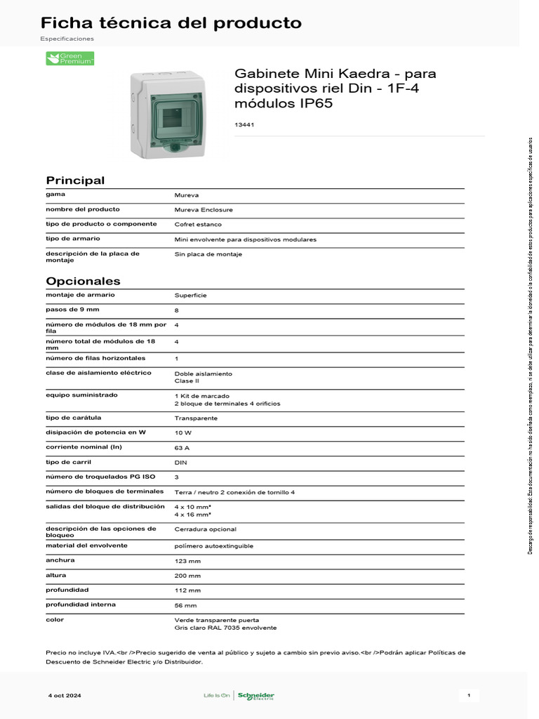 Schneider Electric - Kaedra-y-Mini-Kaedra - 13441 | PDF
