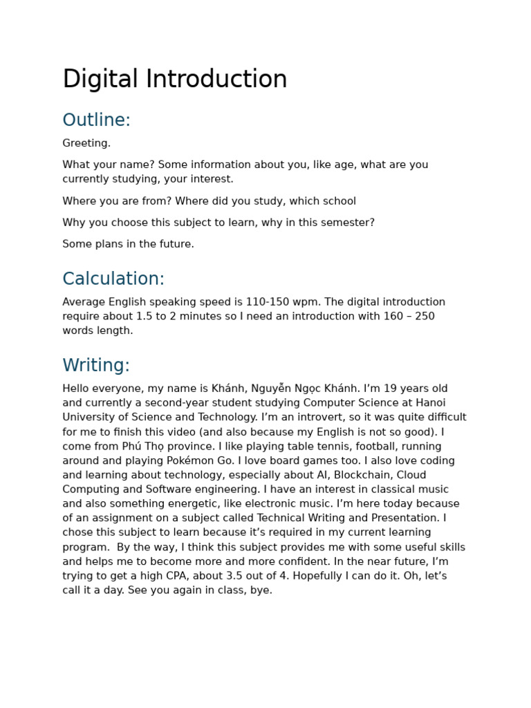 Digital Introduction Prepare | PDF