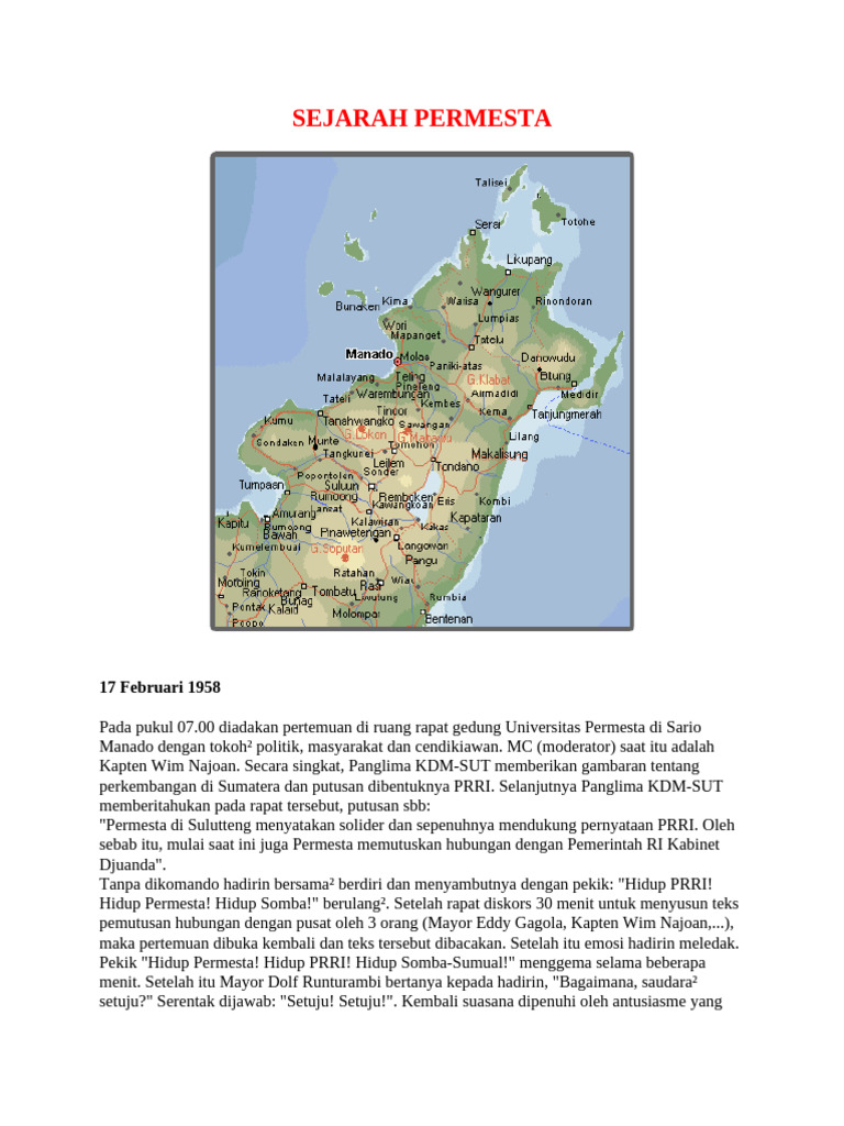 Sejarah Permesta | PDF