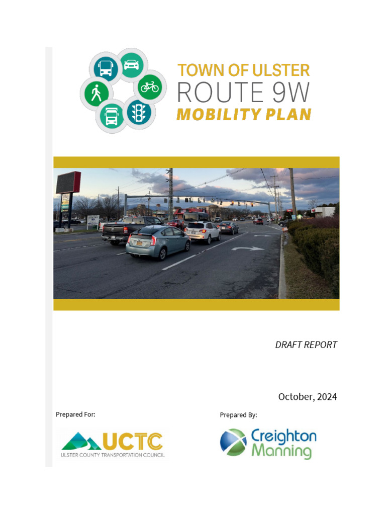 Town of Ulster Route 9W Mobility Plan | PDF | Traffic Collision | Traffic