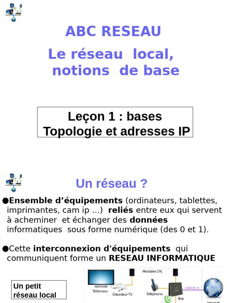ABC Reseau 1 Bases Ip | PDF | Computing | Network Architecture