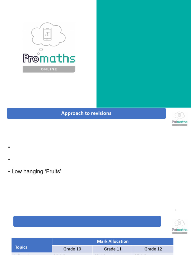 GP Maths Paper 1 Content Workshop (17 August 2024) | PDF