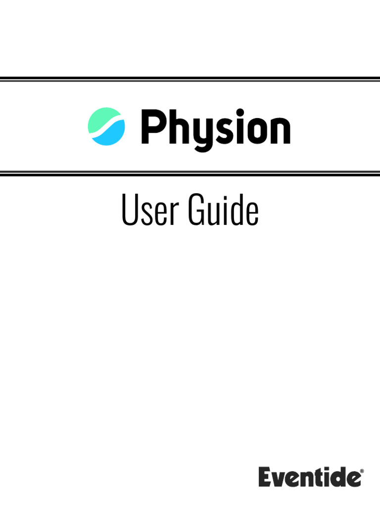 Physion MK II User Guide | PDF | Sound Production Technology | Computers