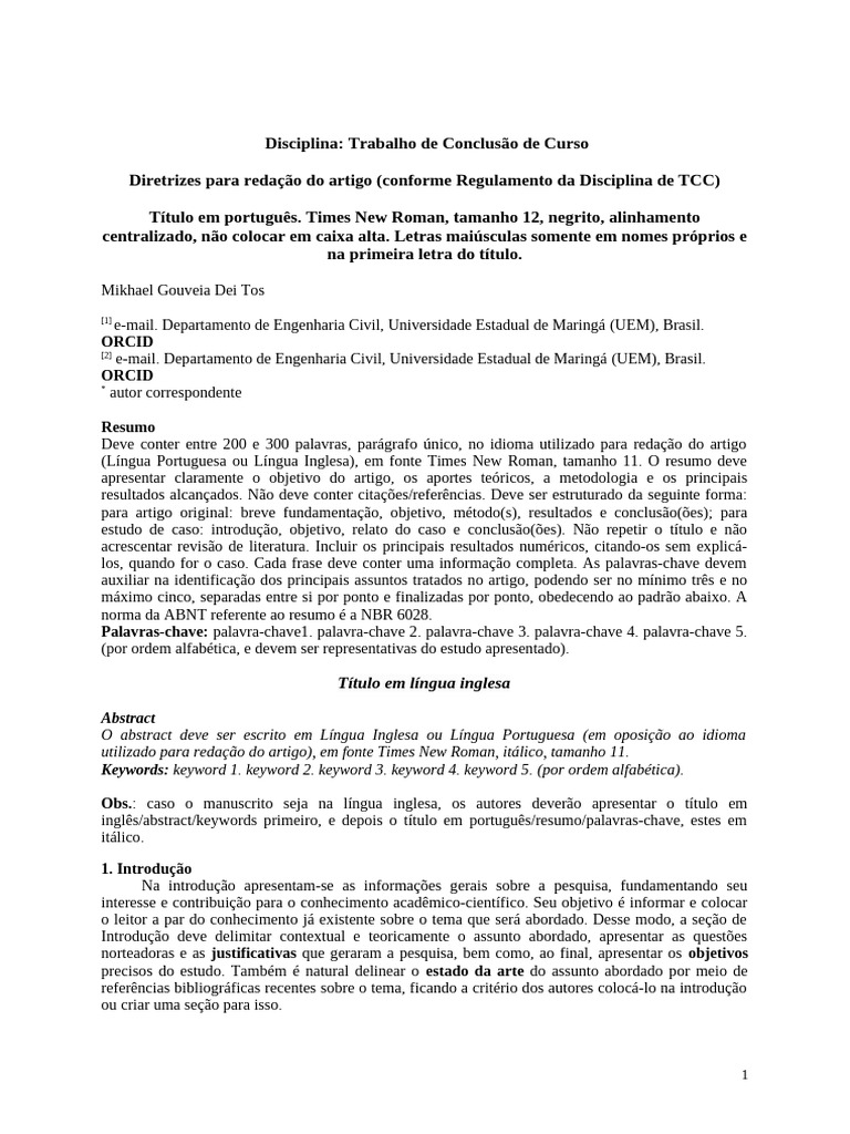 Modelo do Artigo TCC_2024 | PDF