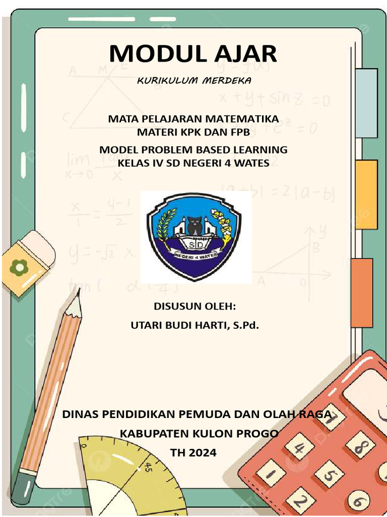 Modul Ajar Matematika KPK Dan FPB Model PBL | PDF