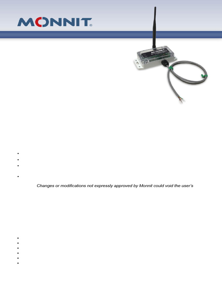 MQS06 Monnit Serial Modbus Gateway Quick Start | PDF