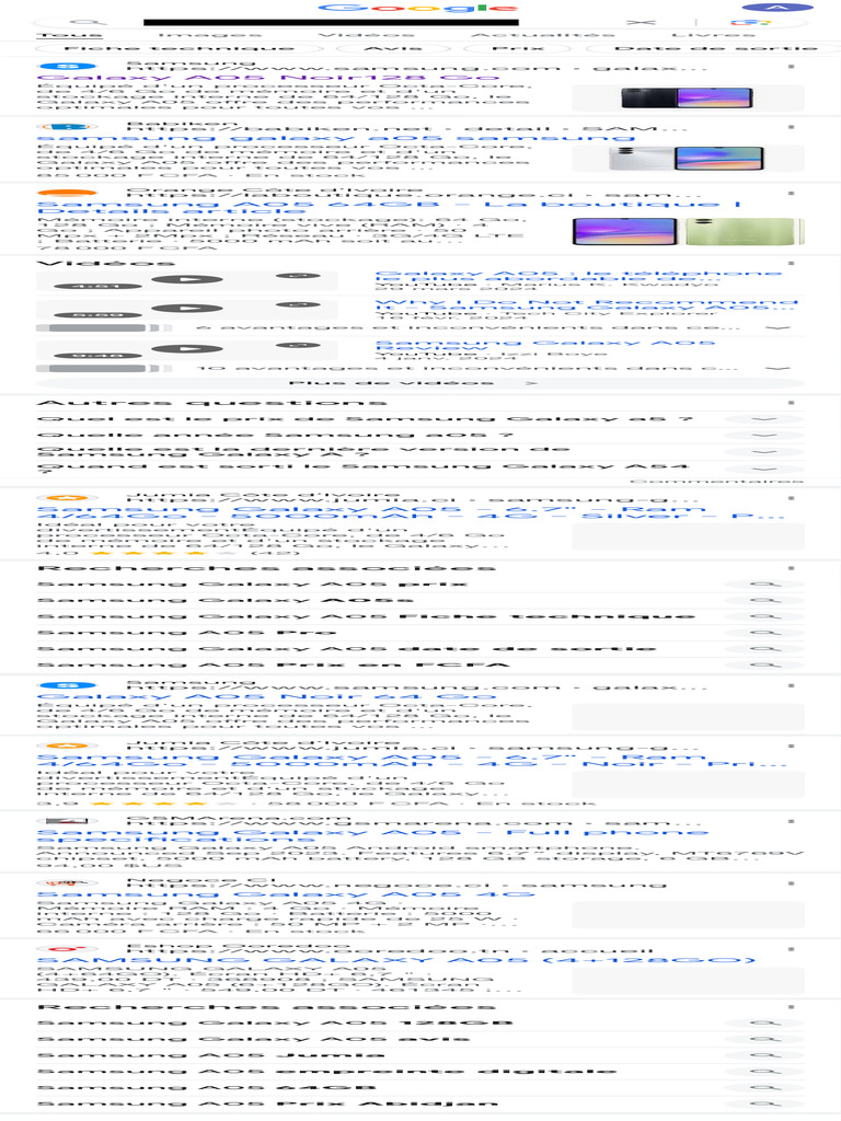 Samsung Galaxy a05 - Recherche Google | PDF