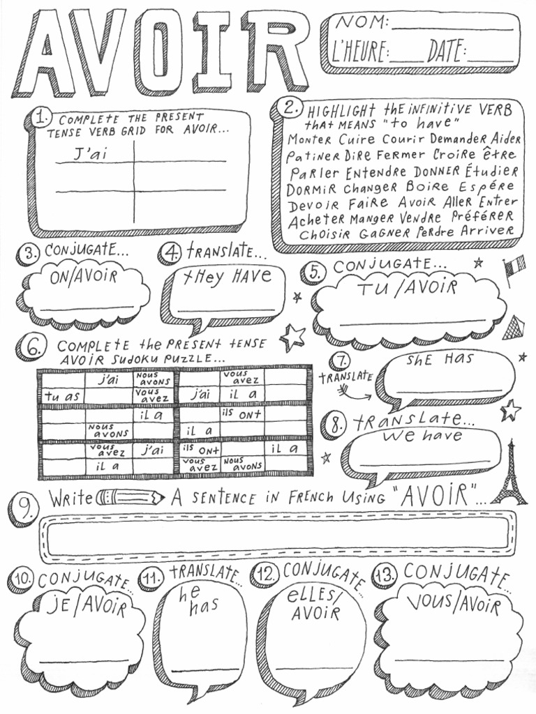 Helia Zamani Baghbadorani - Avoir Worksheet | PDF Helia Zamani Baghbadorani - Avoir Worksheet | PDF