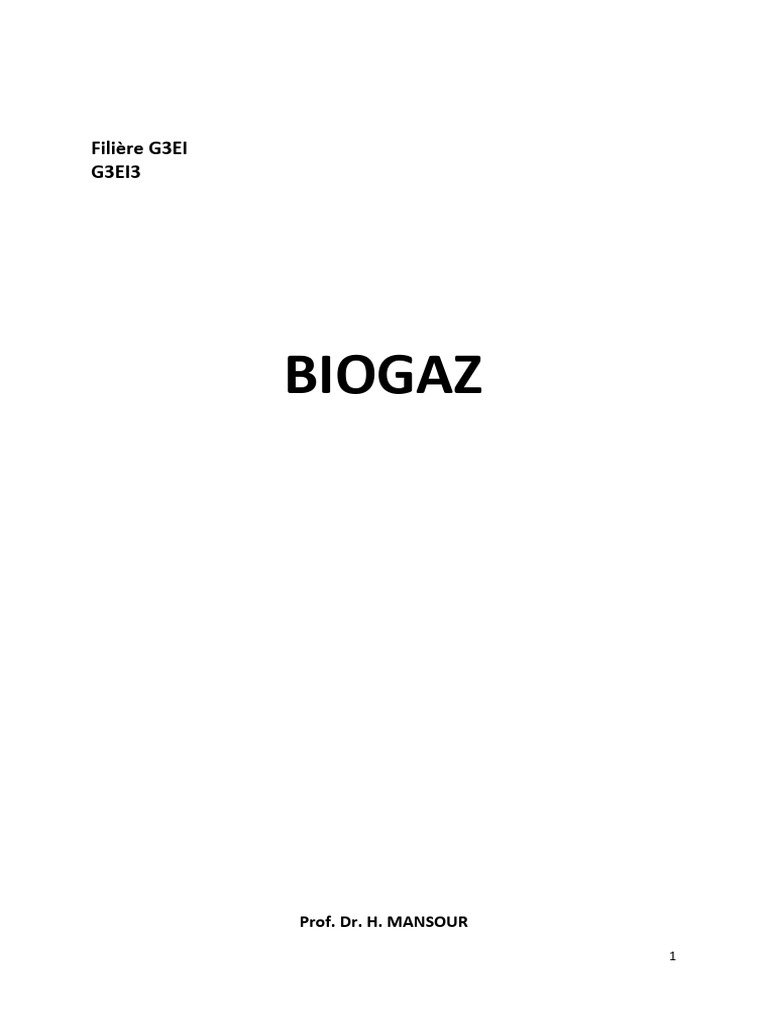 Biogaz Polycope Complet 2024 | PDF