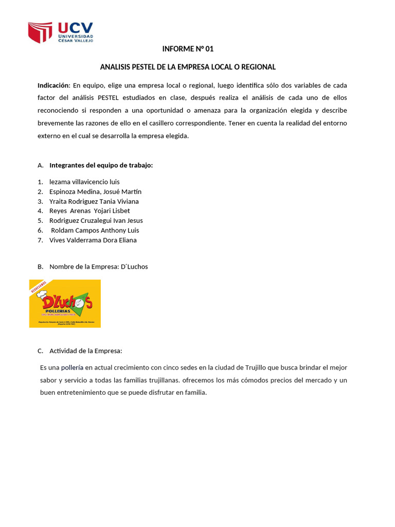 Formato Informe #01 | PDF