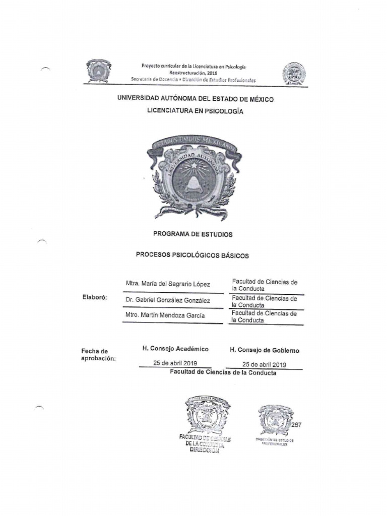 PROGRAMA DE PROCESOS BIOLOGICOS BASICOS | PDF