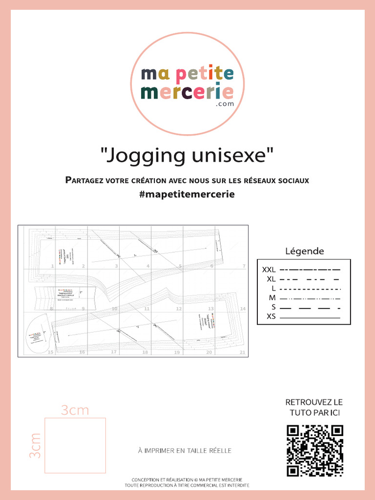 Patron Jogging Mapetitemercerie | PDF