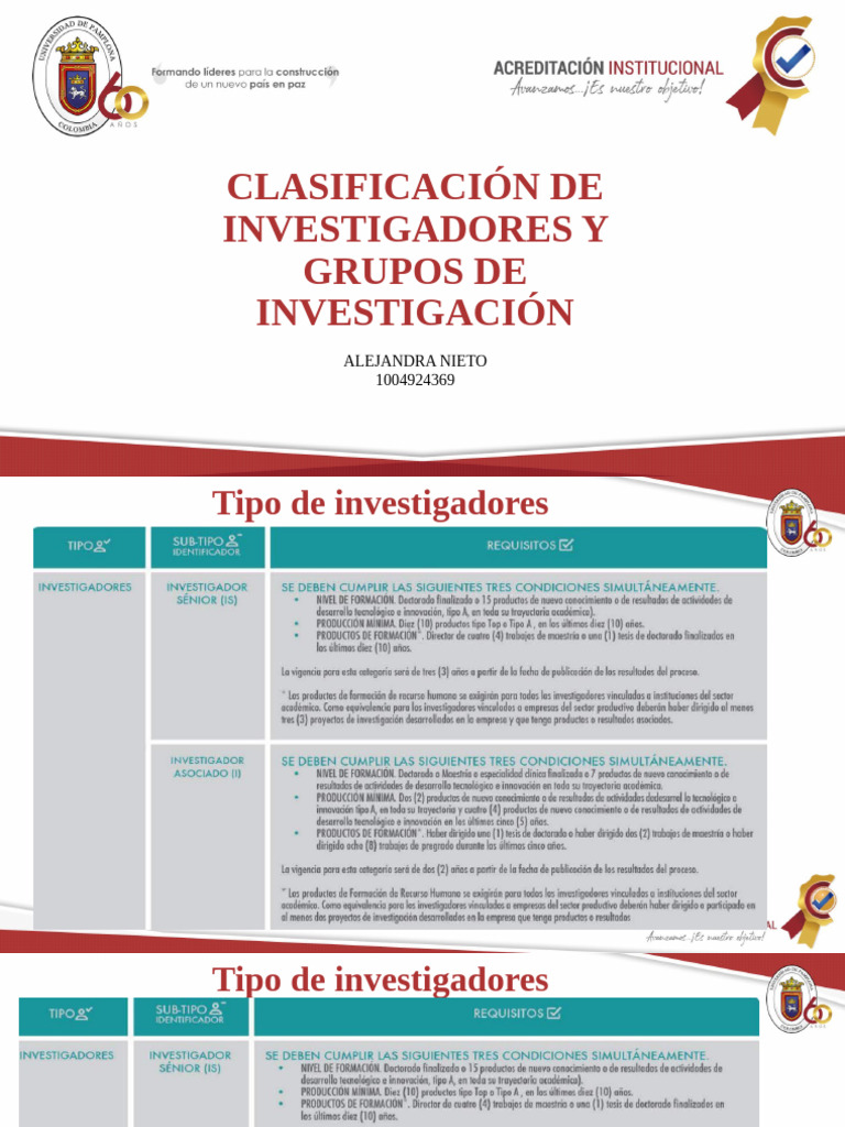 Grupo de Investigadores | PDF