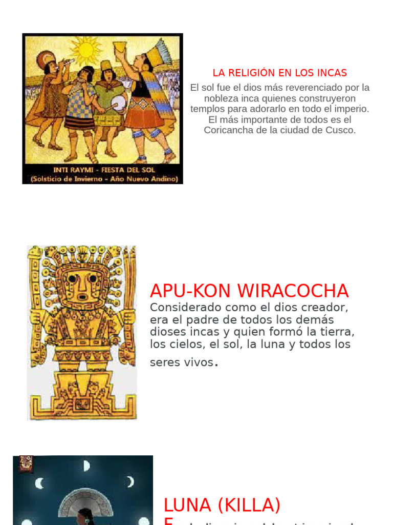 Religión en Los Incas | PDF
