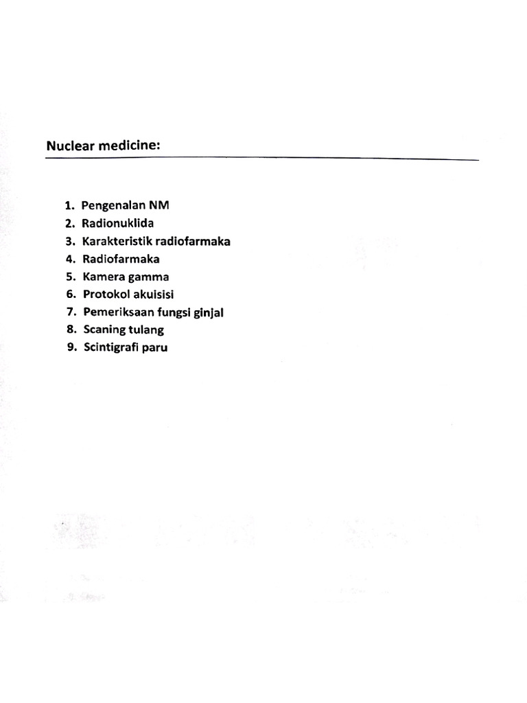 Kedokteran Nuklir | PDF