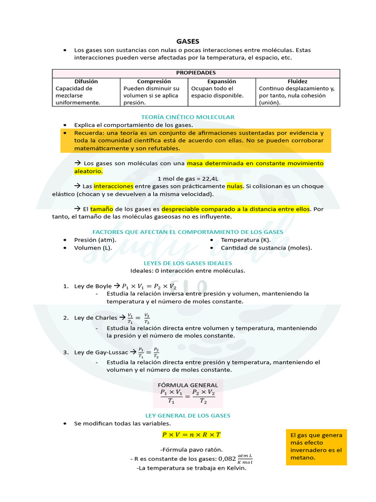 Gases Pdf