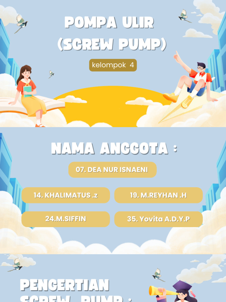 Tugas PPT Otk Pompa Ulir (Screw Pump) - 20240912 - 082308 - 0000 | PDF