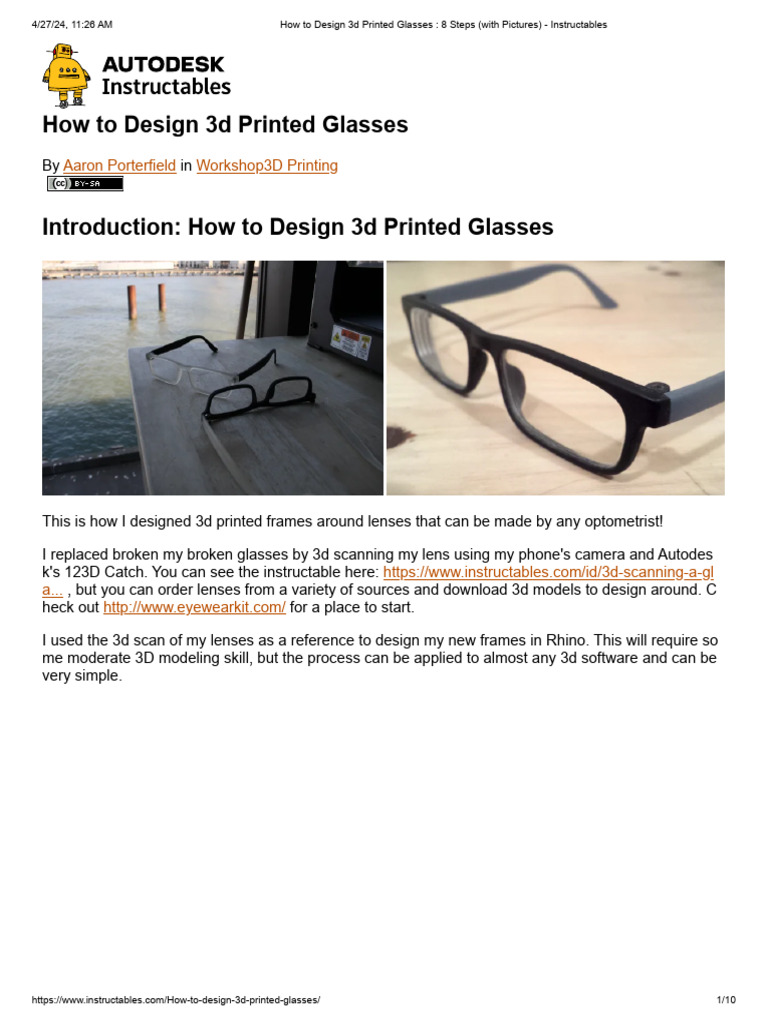 How To Design 3d Printed Glasses - 8 Steps (With Pictures ...