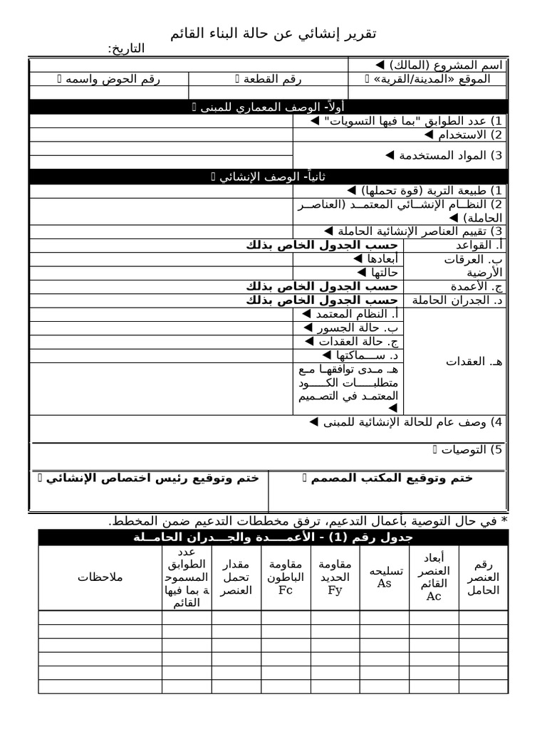 Bulding Status Report | PDF
