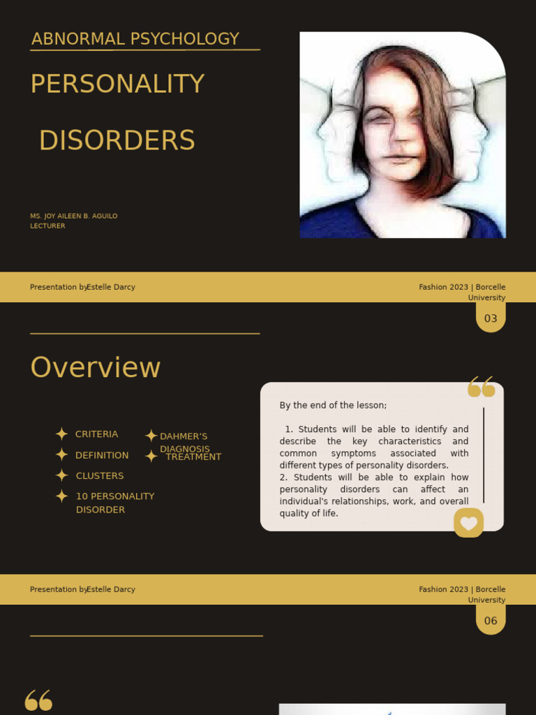 Personality Disorders | PDF