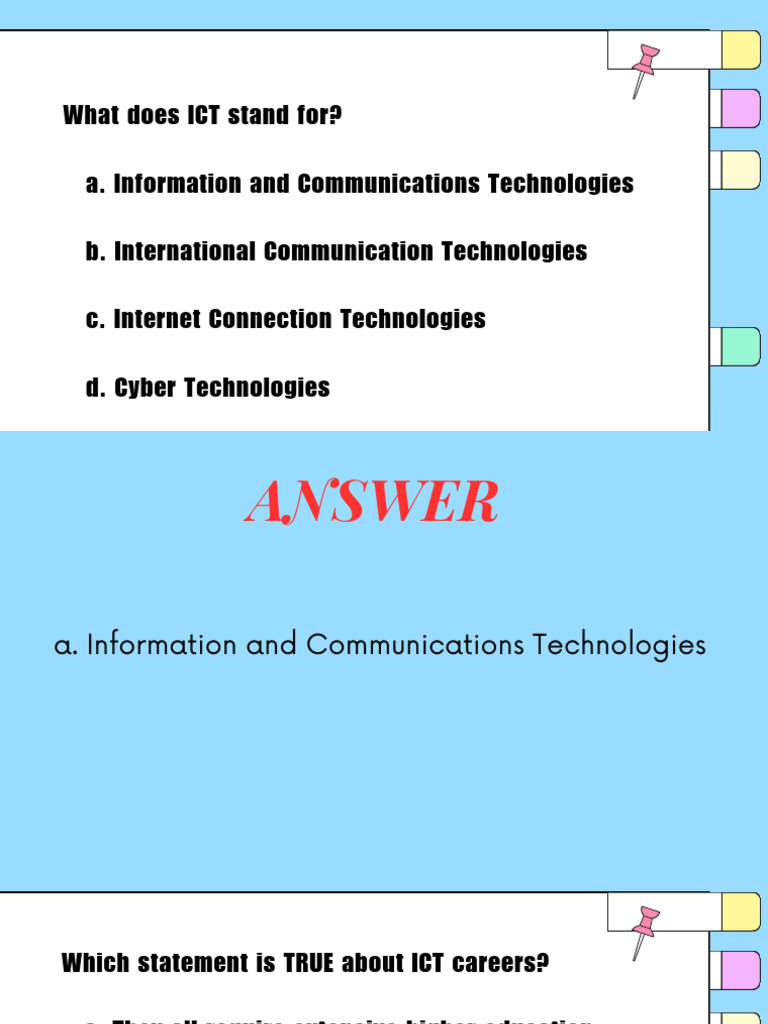 Ict Long Test 2024 | PDF