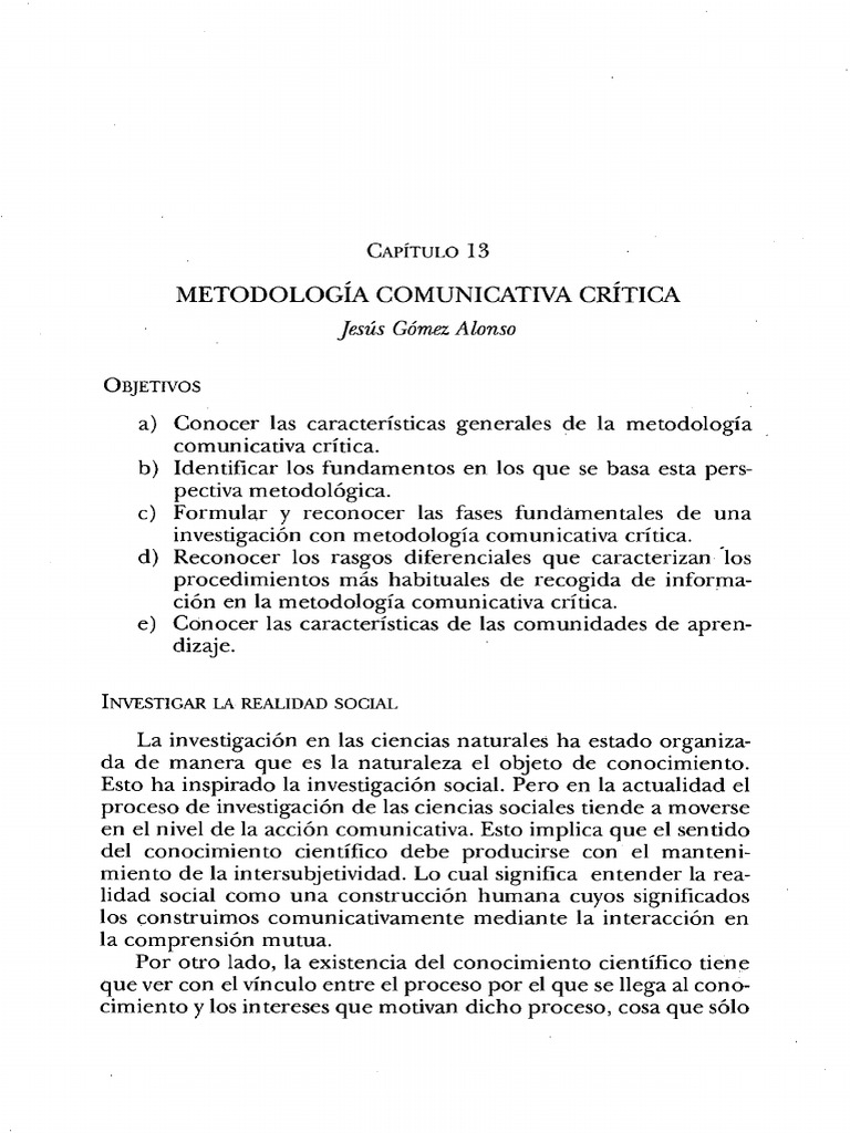 Bisquerra METODOLOGIA INVESTIGACION ED Comunicativa | PDF