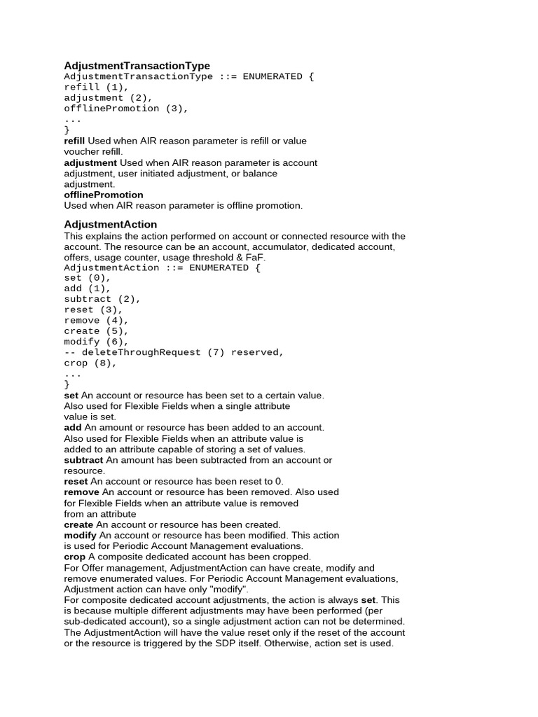 Adjustment Transaction Type | PDF | Computing | Computer Programming