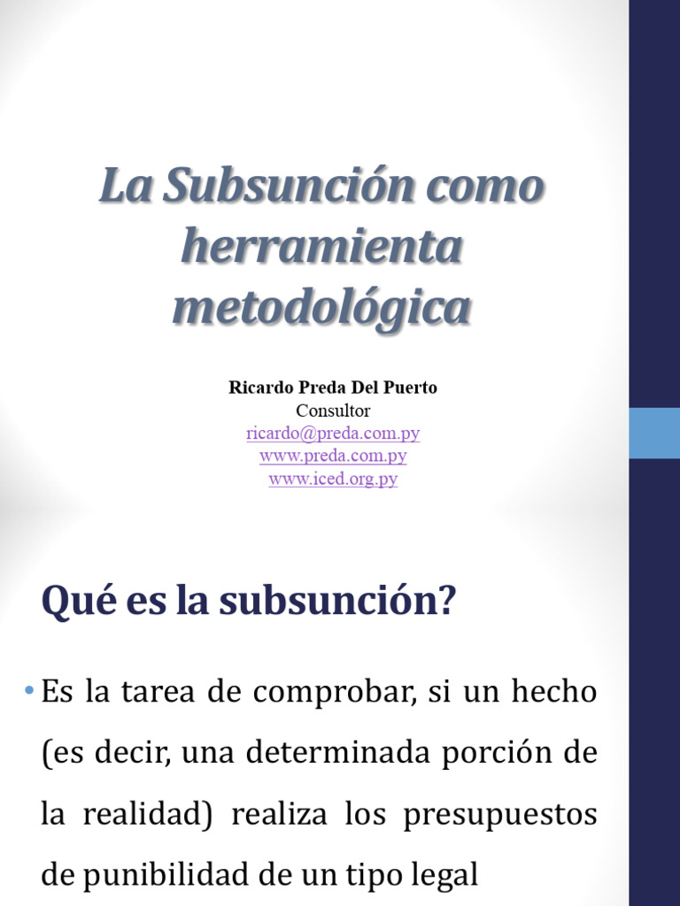 03 Subsunción | PDF