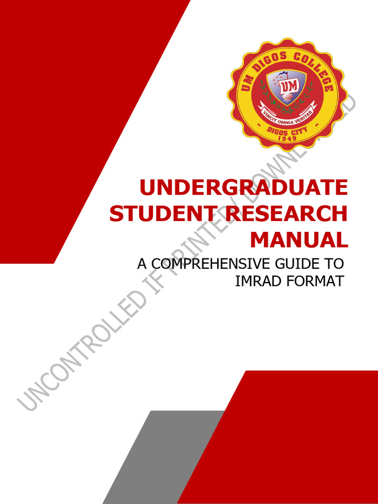 Student Research Manual IMRAD Format | PDF