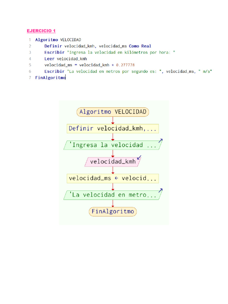 EJERCICIOs de Pseint y Uno Propio | PDF