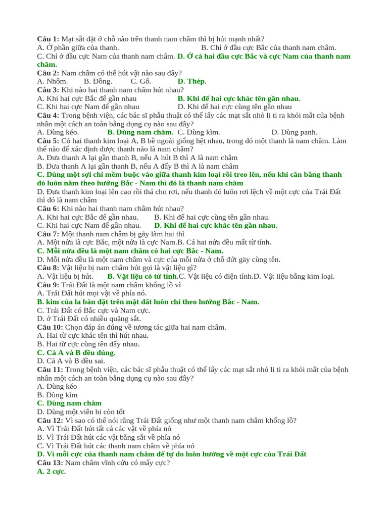 Nam châm .1 | PDF