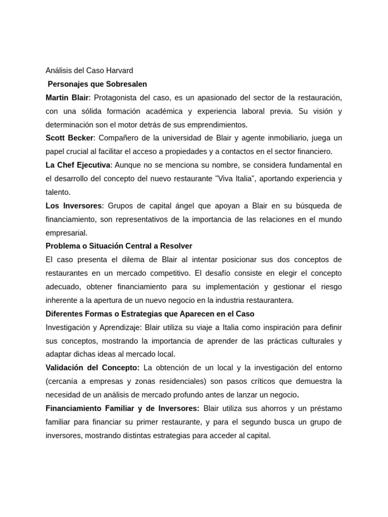 Analisis Caso Harvard | PDF