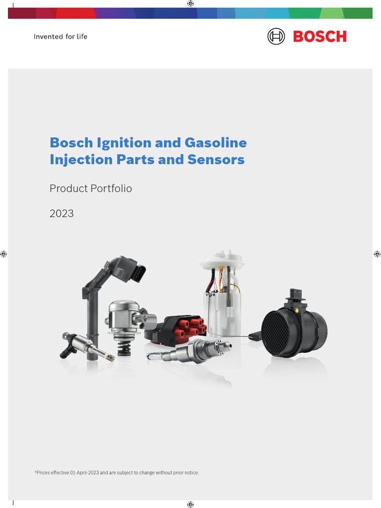 Bosch Gasoline Parts and Sensors | PDF