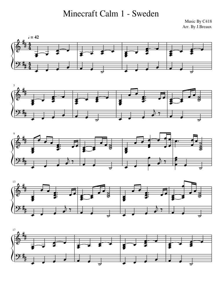 Minecraft Calm 1 - Sweden | PDF