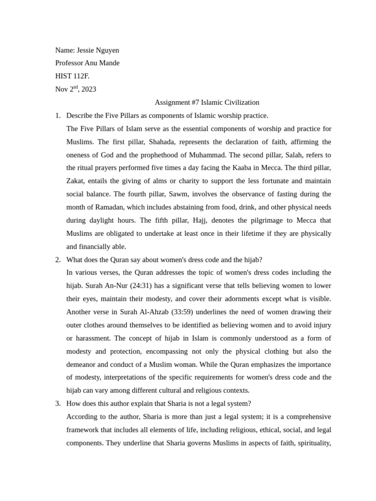 HIST112 Assignment7 | PDF